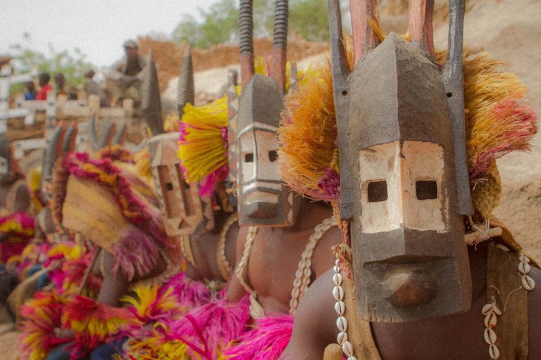 A look at the fascinating masks that bind Mali's Dogon people to heaven ...