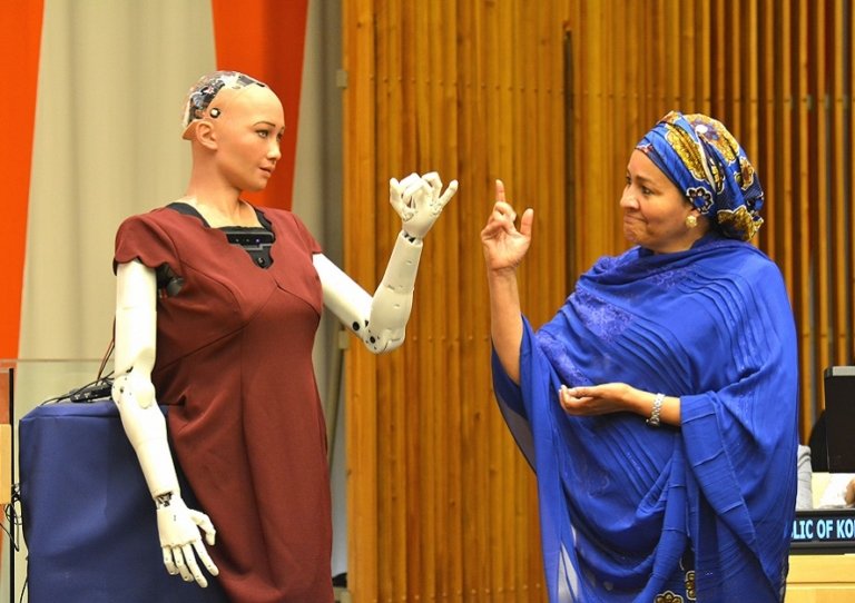 Egypt hosts Sophia, world’s first humanoid robot who is a citizen of a ...