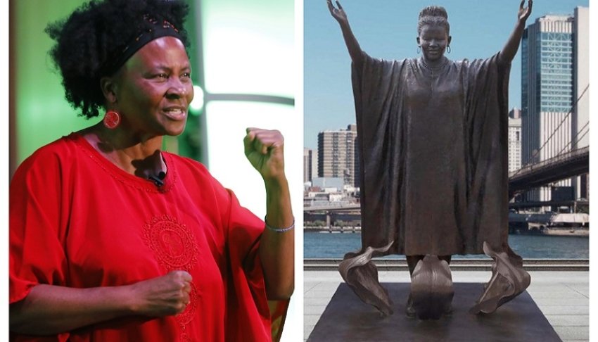 Barack Obama and daughter honoured with life-size bronze statue in ...
