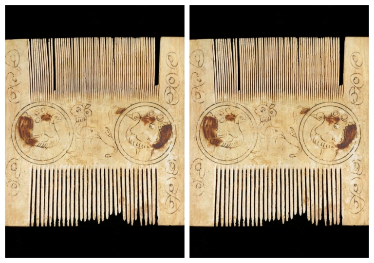 Ivory combs were made for influential Egyptians to remove lice and ...