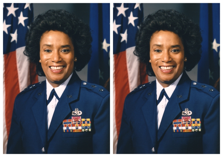 Major-General Marcelite J. Harris, the first black woman to lead a ...