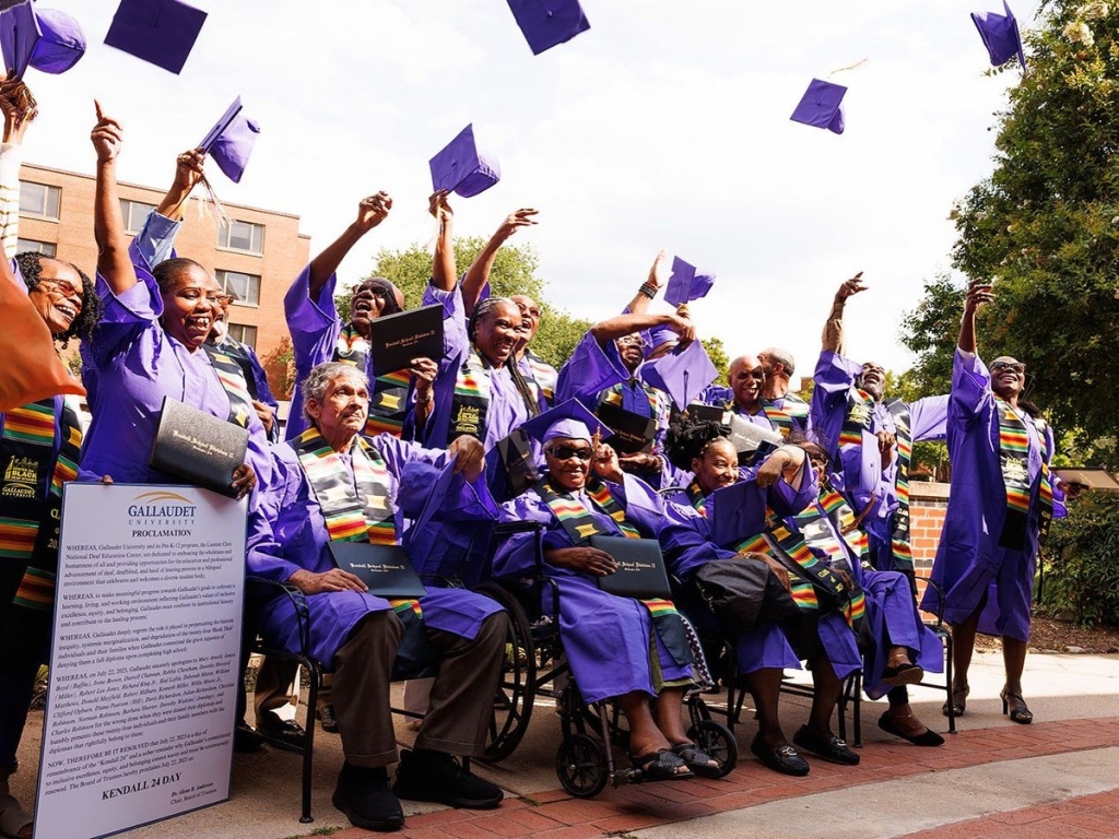 24 Black deaf students awarded their diplomas after being denied the ...