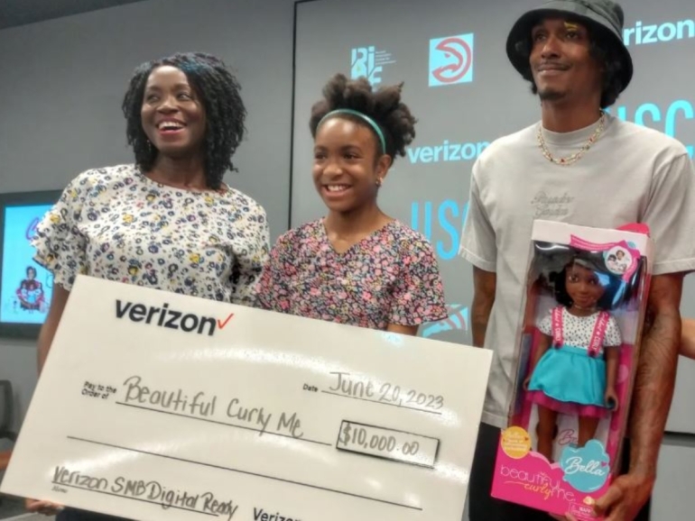 11-year-old black doll business owner surprised with $10,000 grant ...