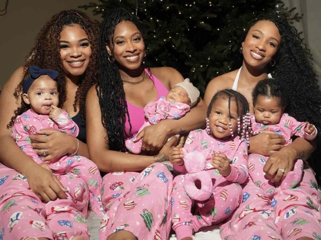 Three sisters react after welcoming babies only months apart ...