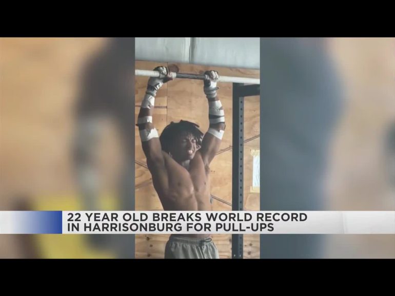 22-year-old completes over 12,000 pull-ups in 24 hours to break ...